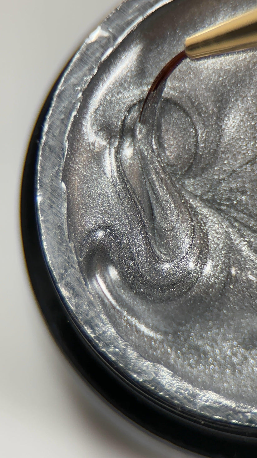 Perfect Silver Gel Paint for Nail Art – MuseGel | Shimmering Metallic ...